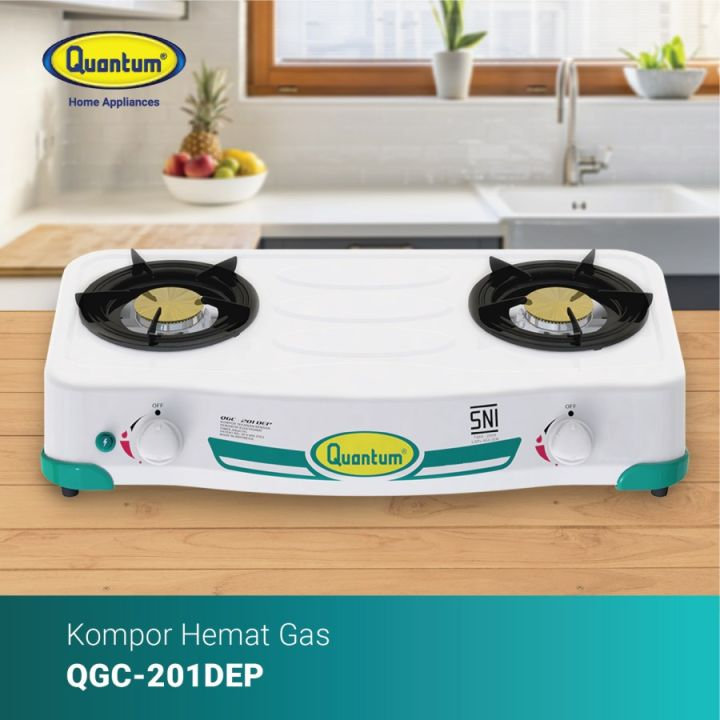 Jual QUANTUM QGC-201 DEP Kompor Gas 2 Tungku Elektrik | Shopee Indonesia