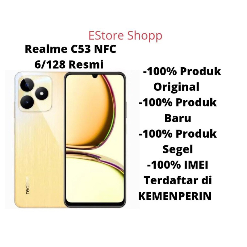 Jual REALME C53 6/128 NFC Garansi Resmi indonesia | Shopee Indonesia