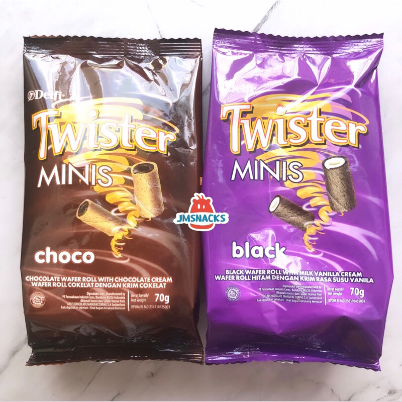 Jual [PROMO!!] Delfi Twister Thins Pouch 70gr - Coklat wafer roll ...