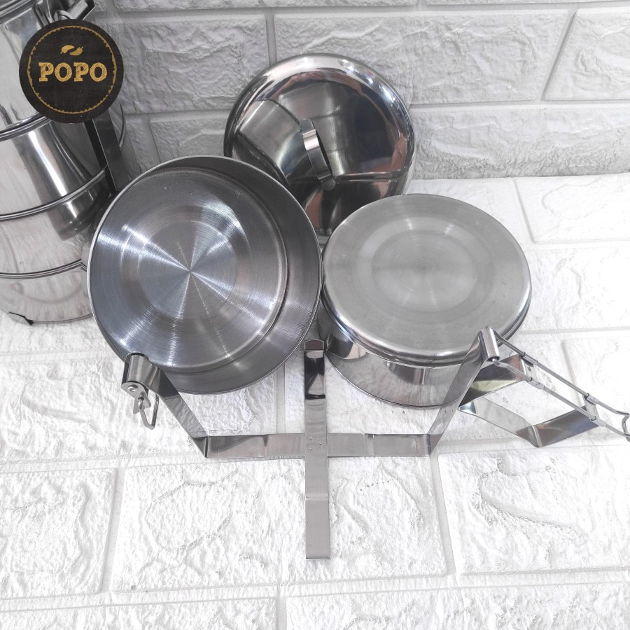 Jual RANTANG STAINLESS SUSUN CATERING KATERING TEMPAT LAUK BUNGKUS ...