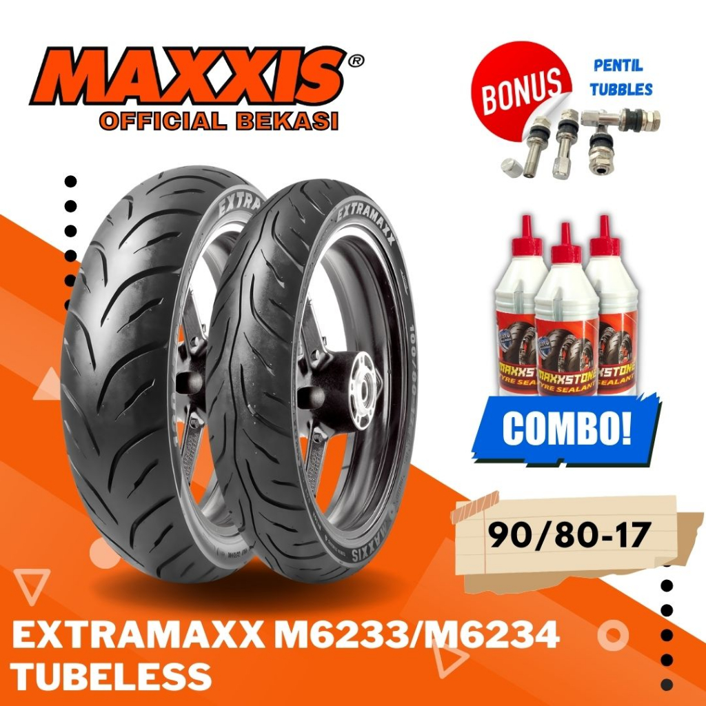 Jual MAXXIS EXTRAMAXX RING 17 / 90 - 80 - 17 / BAN MAXXIS 90/80-17 / 90 ...
