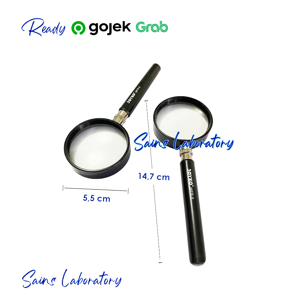 Jual Kaca Pembesar Magnifying Glass Lup Loupe Lensa Cembung Fokus 6 cm ...