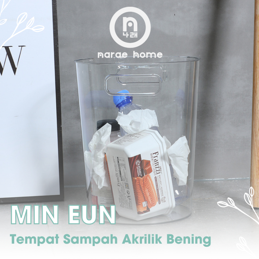 Jual 【NARAE】08 MIN EUN Pot Minuman Es Transparan Tong Sampah Bunga ...