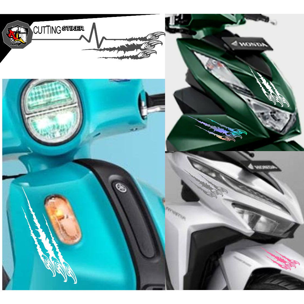 Jual STICKER CUTTING/SC.356/STIKER CAKAR/STIKER 3D/STIKER 3D CAKAR ...