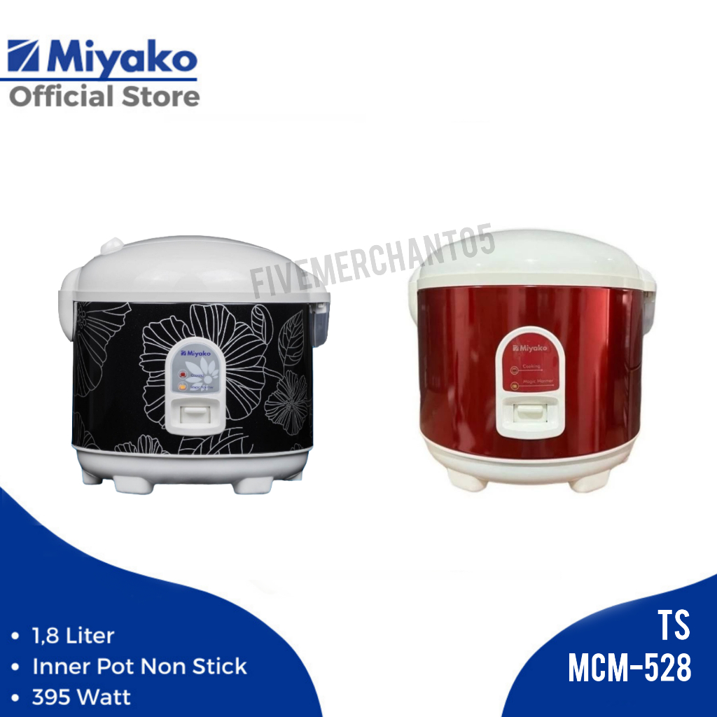 Jual Rice Cooker Miyako MCM 528 TS Magic Com Miyako MCM528 TS Penanak ...