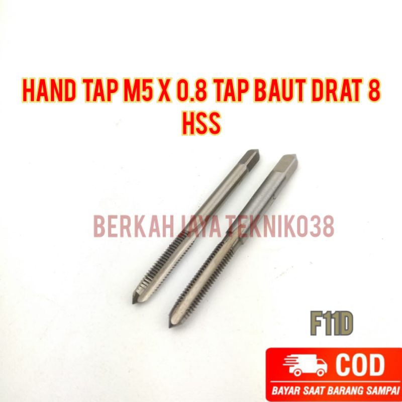 Jual Hand Tap M5x0.8 Tap Baut Drat 8 HSS Bukan Yamawa OSG | Shopee ...