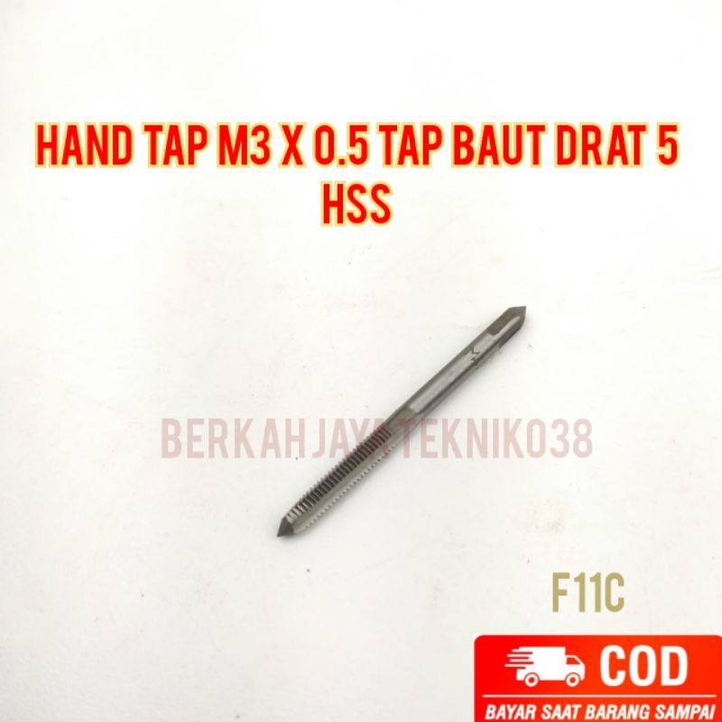 Jual Hand Tap M3x0.5 Tap Baut Drat 5 HSS Bukan Yamawa OSG | Shopee Indonesia