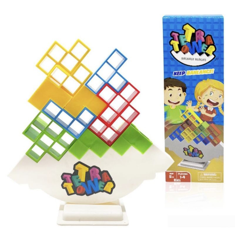 Jual Mainan Anak Edukasi Tetra Tower Block / Balok Tower Tetris / Tetra ...