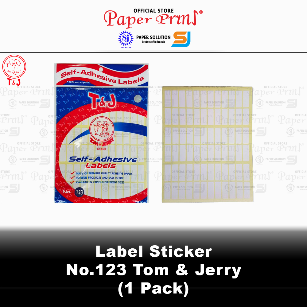 Jual Kertas Laser Label Stiker No. 123 Tom & Jerry | Shopee Indonesia