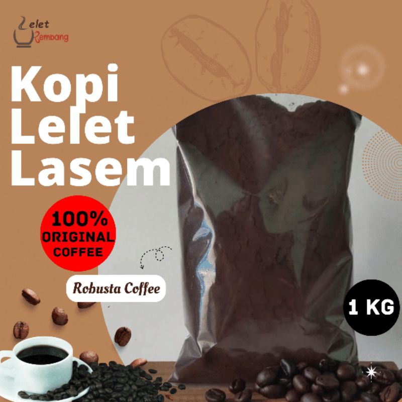 Jual KOPI LELET LASEM KILOAN 1 kg polos / kopi lelet Lasem Rembang ...