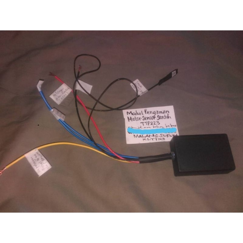 Jual pengaman motor sensor sentuh ttp223 rakitan tanpa alarm | Shopee ...