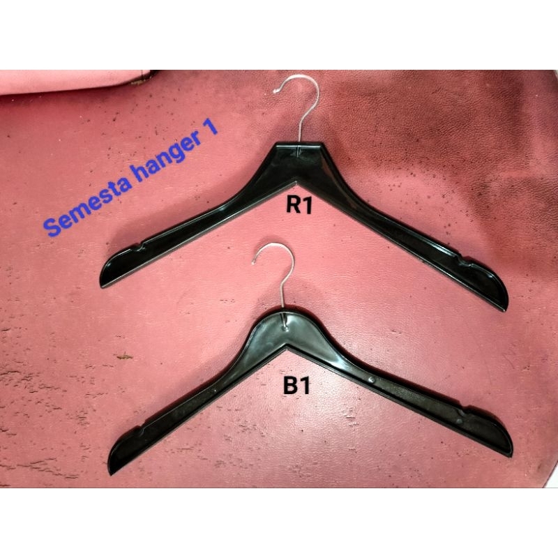 Jual Hanger Baju Dewasa tebal 1,4 cm ( ukuran 43cm bentuk menyerupai ...