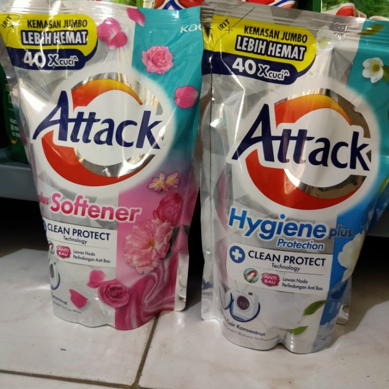 Jual Attack plus softener clean protect 1200 ml | Shopee Indonesia