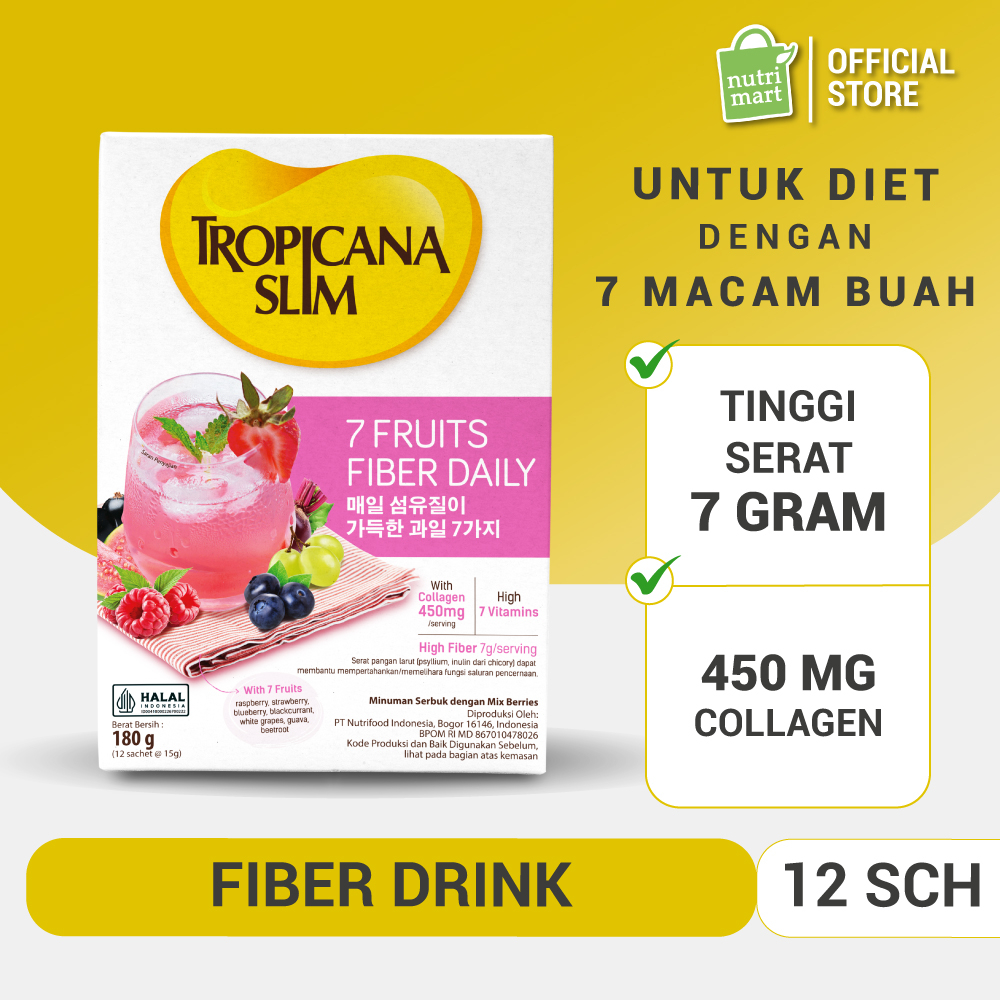 Jual Tropicana Slim 7 Fruits Fiber Daily Drink with Collagen - Minuman ...