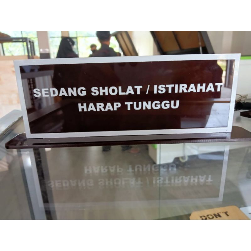 Jual Sign Sedang Sholat|Tanda Sedang Istirahat Harap Tunggu | Shopee ...