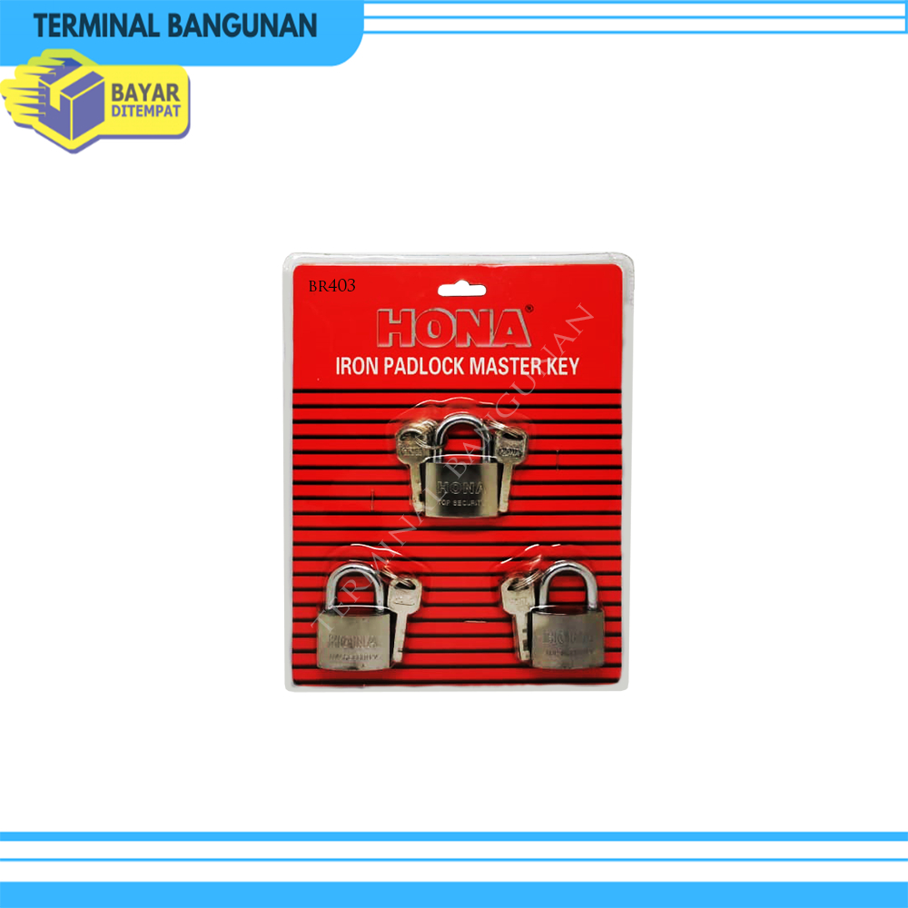 Jual Masterkey Gembok 40-50-60 M Master Key Padlock HONA isi 3pcs ...