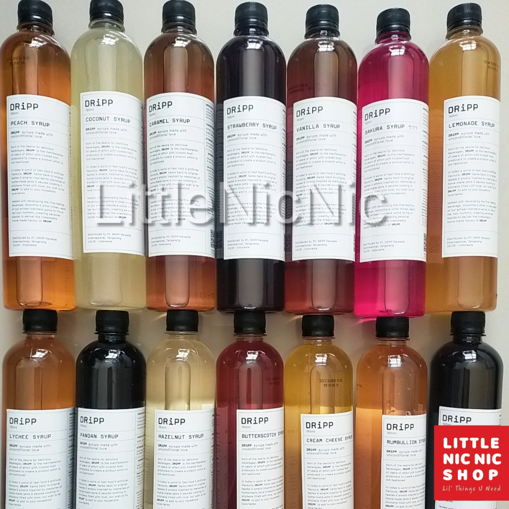 Jual Dripp flavoured syrup All Varian sirup rasa minuman cafe | Shopee ...
