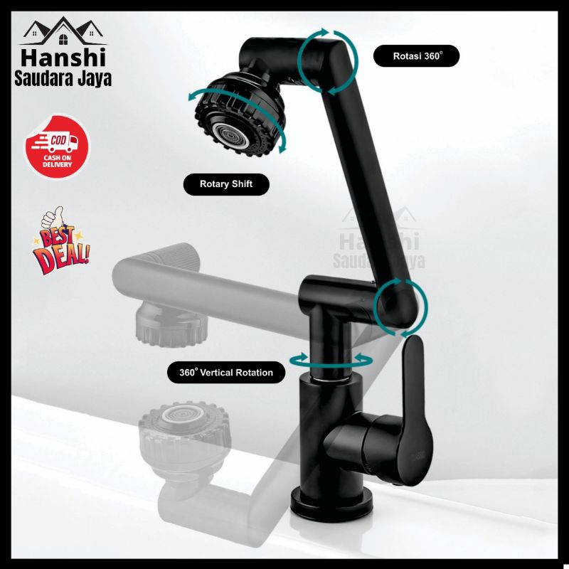 Jual Keran Dapur Keran Air Panas dan Dingin 360 derajat Nosel Keran ...