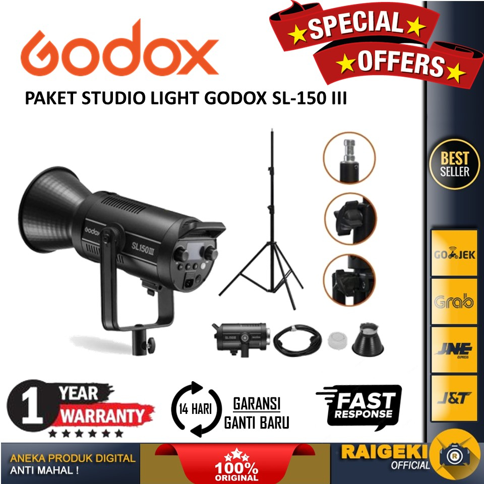 Jual Godox SL150 III SL-150 III SL150W III Paket Studio LED VIdeo Light ...