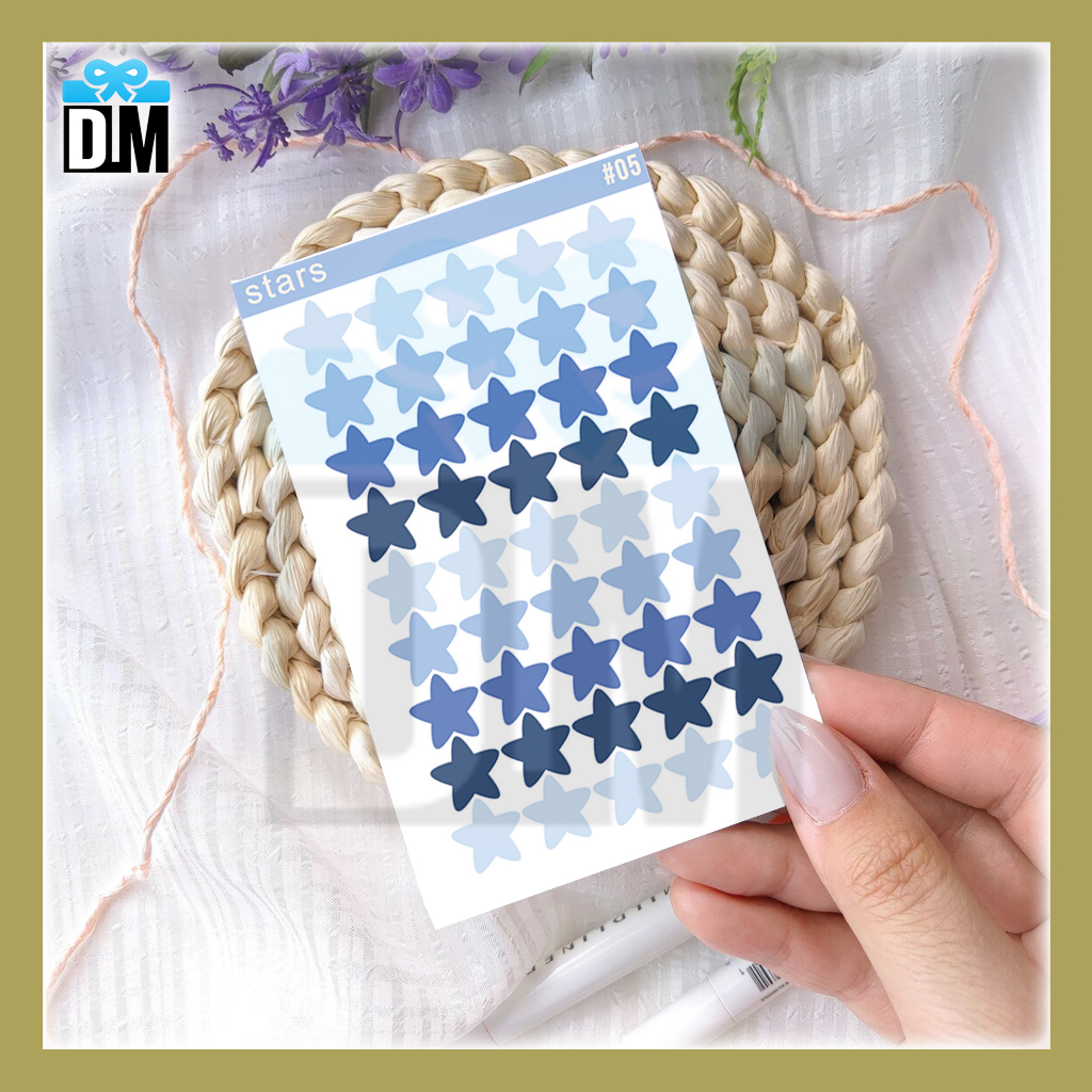 Jual Sticker Bintang Stars Sticker Warna Warni Pastel Aesthethic ...