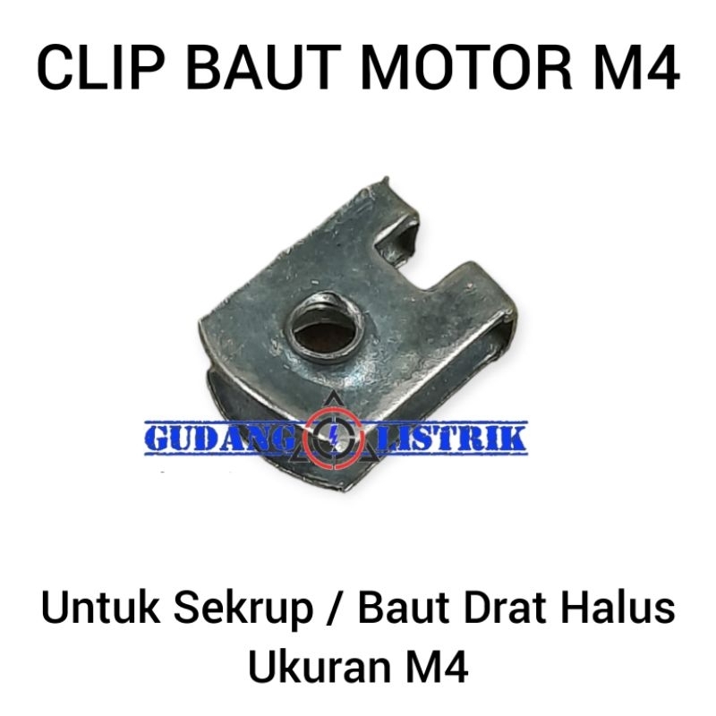 Jual Clip Klip Cekak Mur Untuk Baut Sekrup Motor M4 Drat Halus | Shopee ...