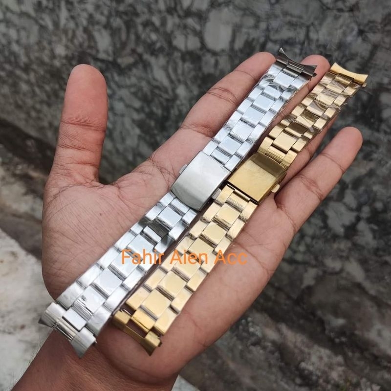 Jual STRAP TALI JAM RANTAI KUPING CURVED 20MM 22MM RANTE STAINLESS ...