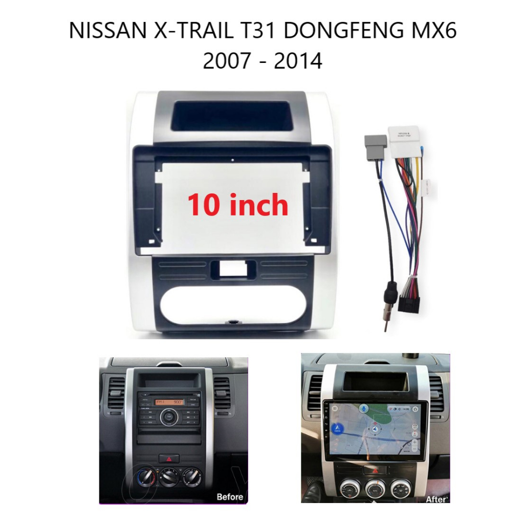 Jual Frame Head unit Android 9 inch / 10 inch NISSAN XTRAIL X-TRAIL T31 ...