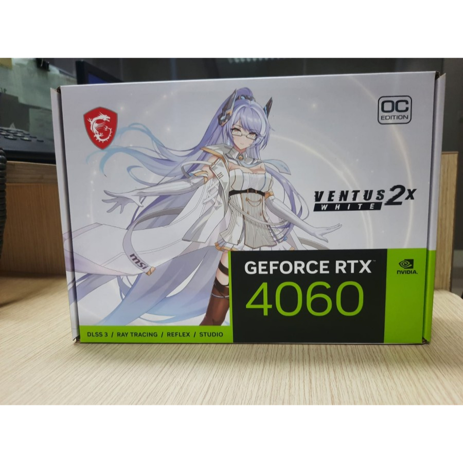 Jual VGA MSI GeForce RTX 4060 VENTUS 2X WHITE 8G OC VTS - 4060 8G GDDR6 ...