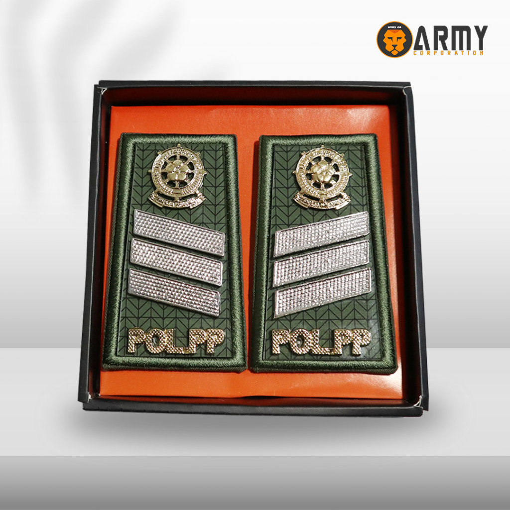 Jual PANGKAT PDH BORDIR SATPOL PP GOLONGAN 2C POL PP MIKA LIST HIJAU ...