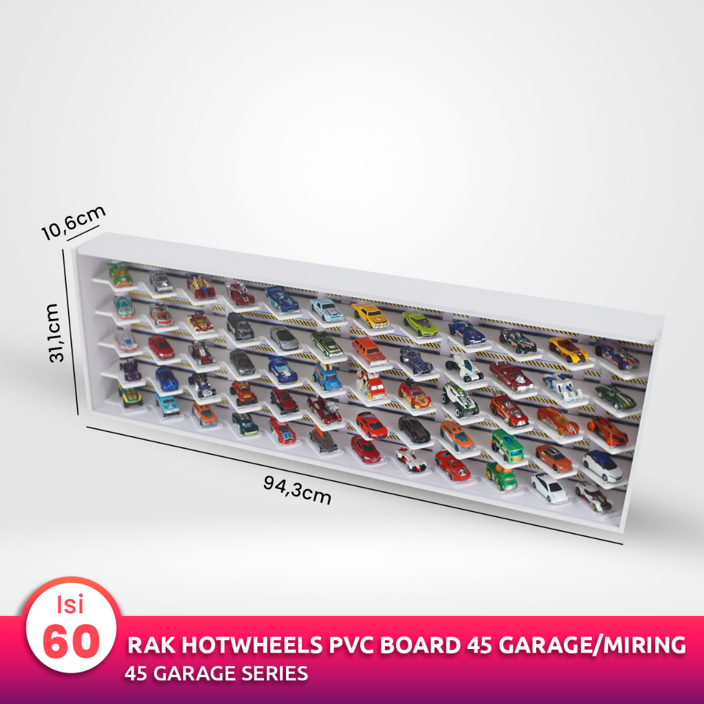Jual RAK DIECAST HOTWHEELS PVC BOARD ISI 60 DENGAN BACKGROUND | Shopee ...