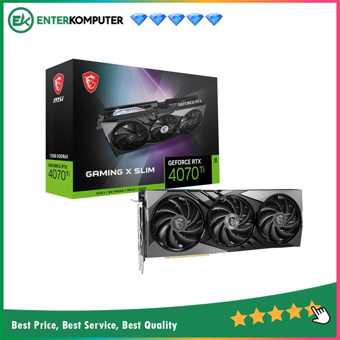Jual MSI GeForce RTX 4070 Ti 12GB GDDR6X - Gaming X Slim 12G | Shopee Indonesia