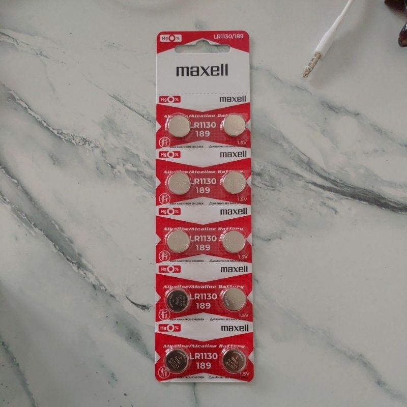 Jual KARUNIA JAM - BATERAI MAXELL LR1130 189 ORIGINAL - MAXELL 189 BATERAI JAM BATERAI ...