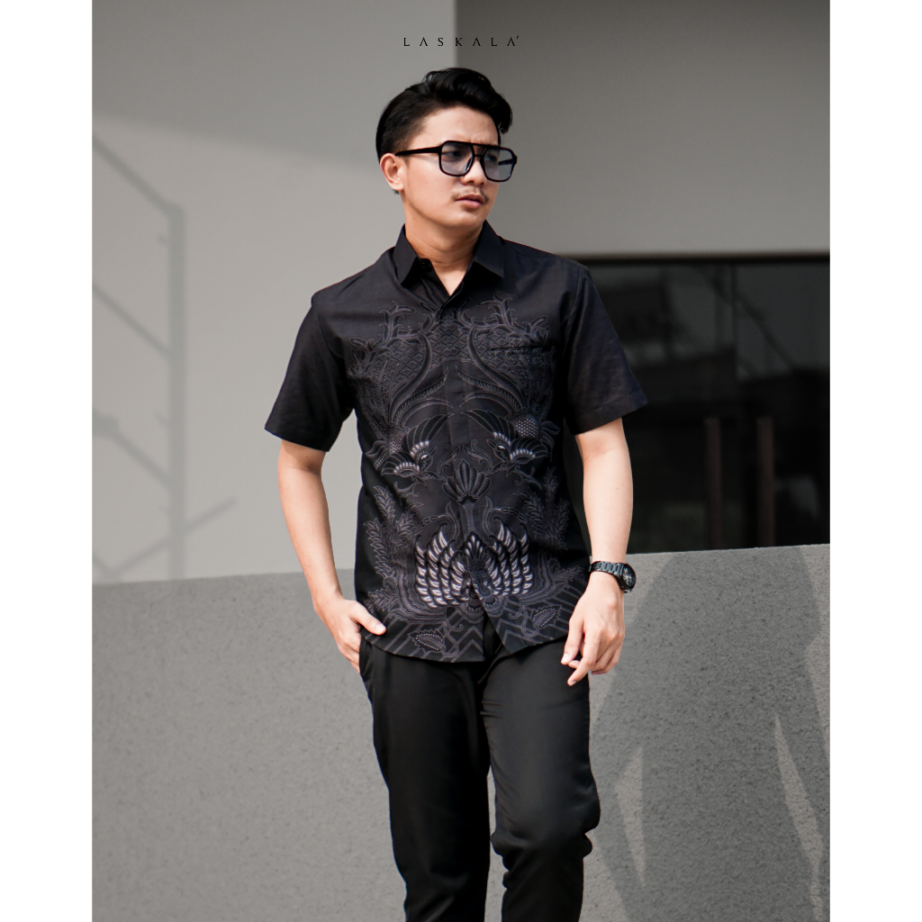 Jual Laskala Batik Premium Pusaka Kemeja Batik Pria Slimfit Lengan ...