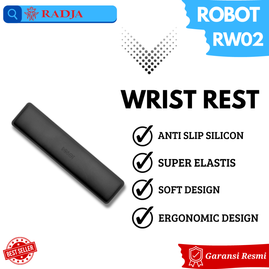 Jual MousePad Robot RW02 Keyboard Wrist Rest Pad Anti-Slip Bantal ...