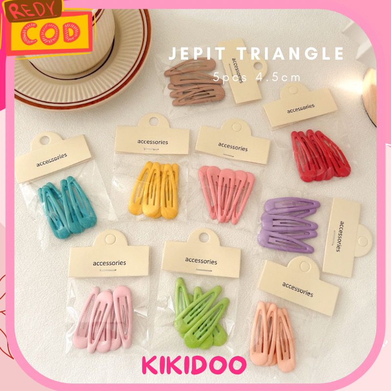 Jual Kikidoo 5pcs/Set Jepit Pin Poni Pastel Colour Hair Pin Korea JR220 ...