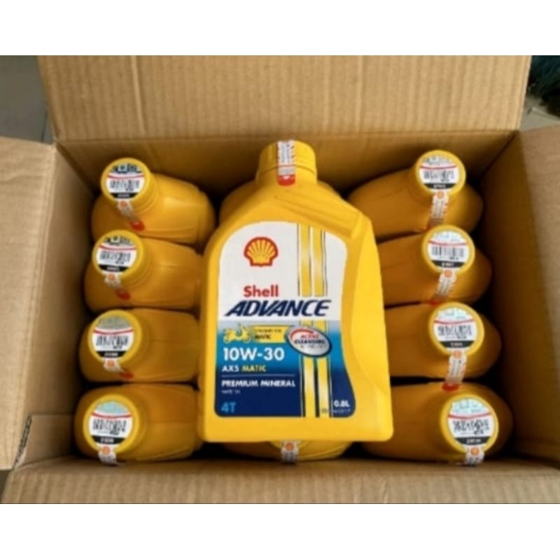 Jual Oli motor matic shell advance AX5 10W-30 0.8 liter scooter matic | Shopee Indonesia