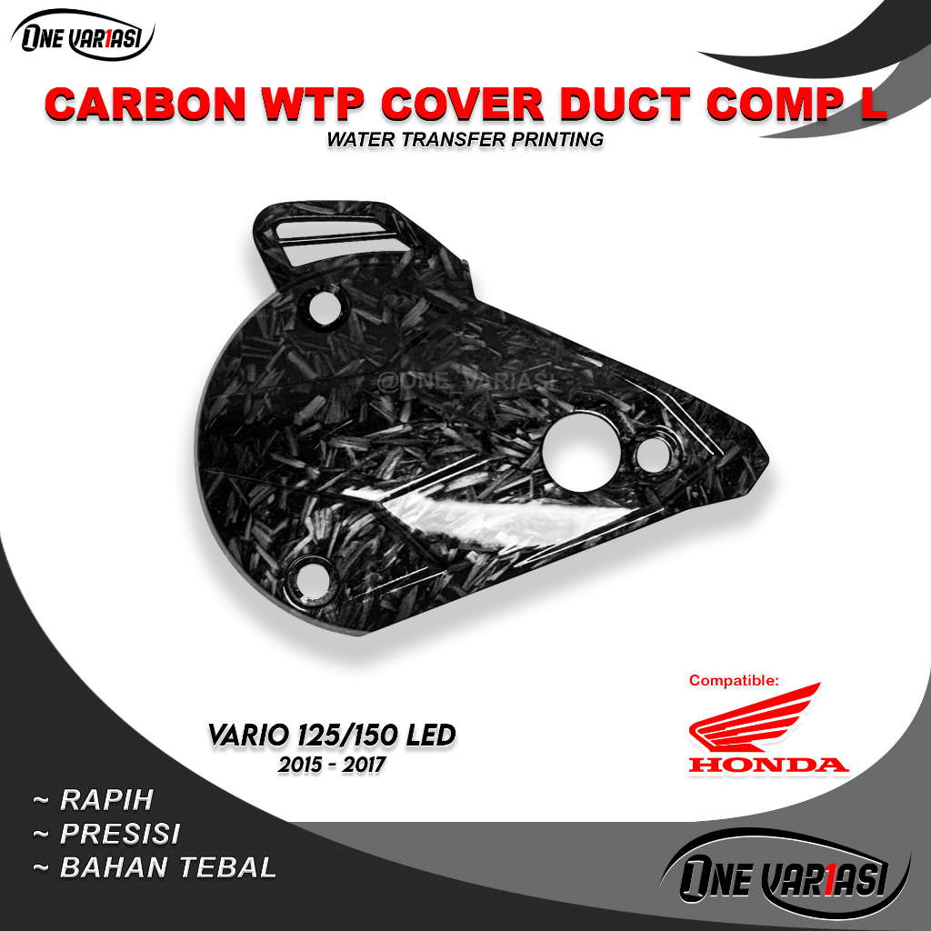 Jual COVER DUK / KEONGAN CVT VARIO LED OLD 125 150 CARBON FORGED 2015 ...