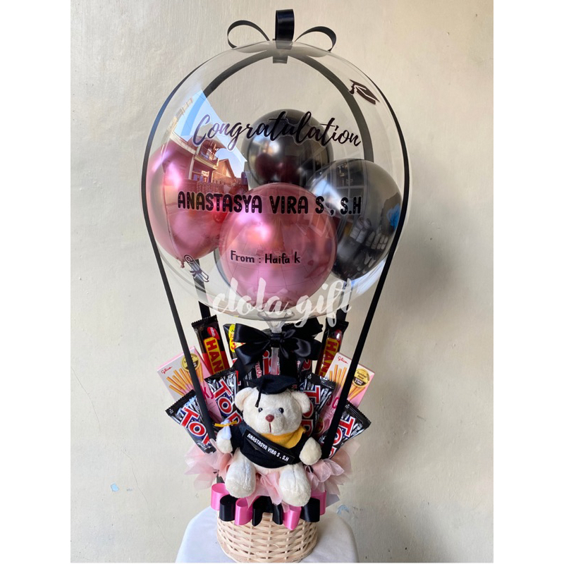 Jual Buket balon wisuda| Buket snack murah| Bucket boneka wisuda ...
