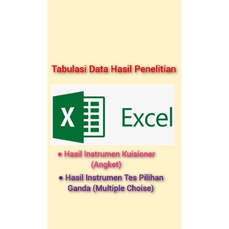 Jual Tabulasi Data Hasil Penelitian / Tabulasi Data Excel / Tabulasi Kuisioner | Shopee Indonesia