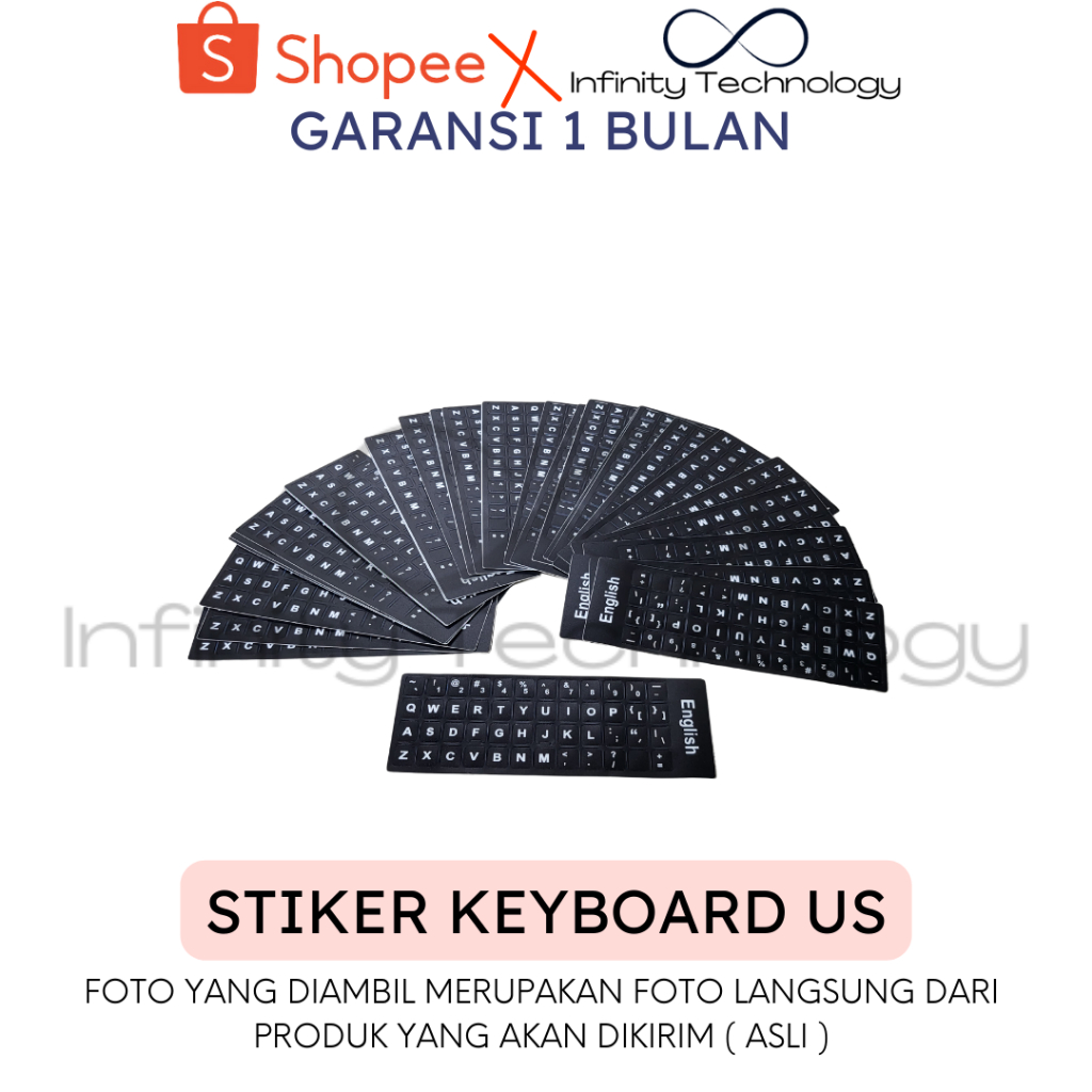 Jual STIKER KEYBOARD US INDONESIA LAPTOP PC KEYBOARD BISA HARGA MURAH ...