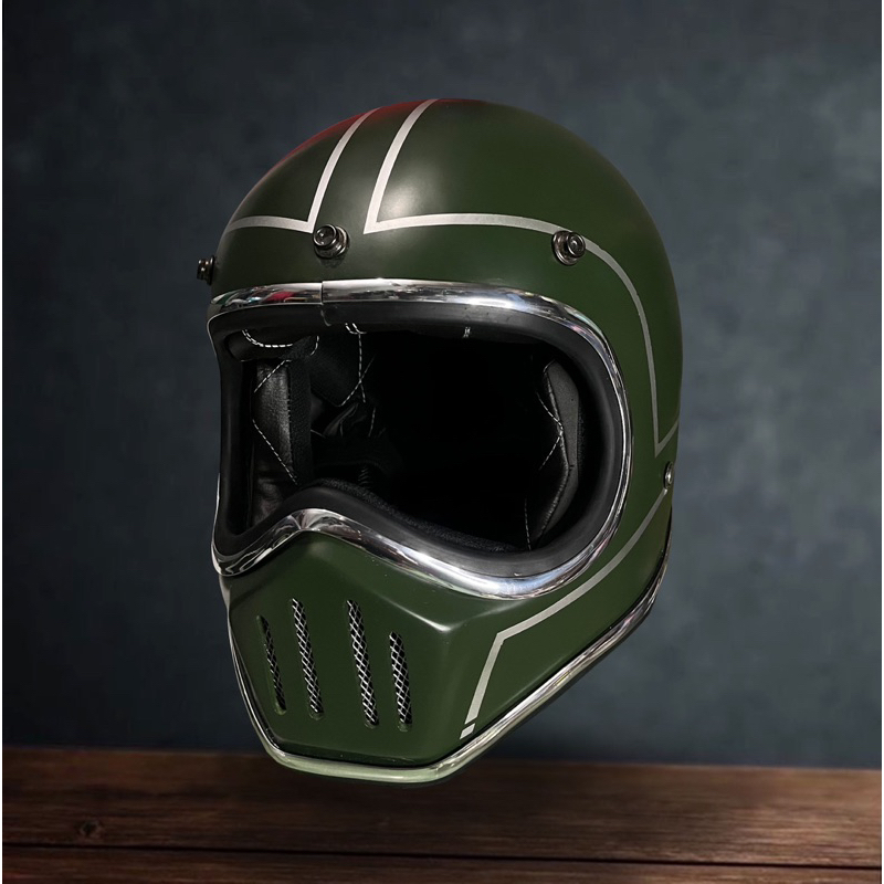 Jual Cakil Custom XSR155 Green Army - Helm Custom XSR | Shopee Indonesia