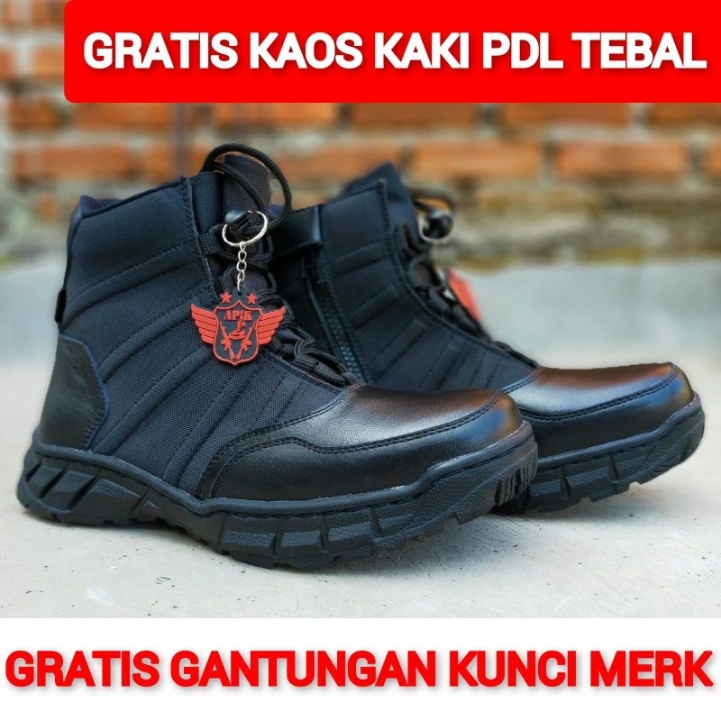 Jual Sepatu Pdl Lantas Riding Hiking Touring Model Ninja Pendek Kulit ...