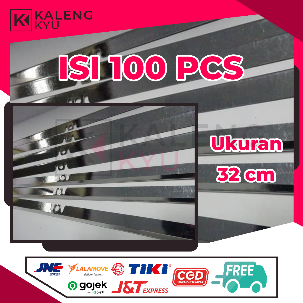 Jual KLEM KALENDER UKURAN 32cm / ISI 100 PCS / SENG KLEM / KLEP ...