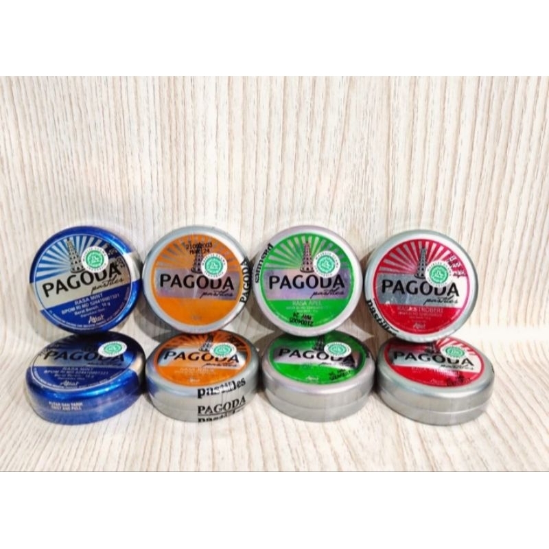 Jual Permen Pagoda Rasa Mint Anggur Apel Jeruk Lemon Strawberry Isi ...