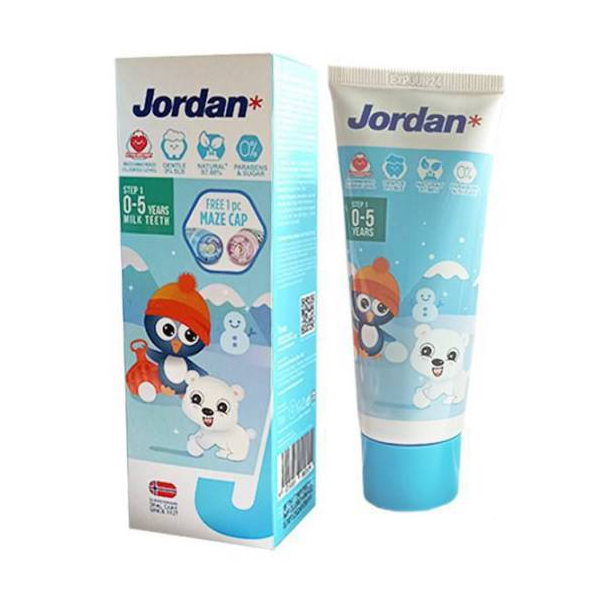Jual Jordan Toothpaste Step 1 Strawberry | Pasta Gigi Anak Strawberry ...