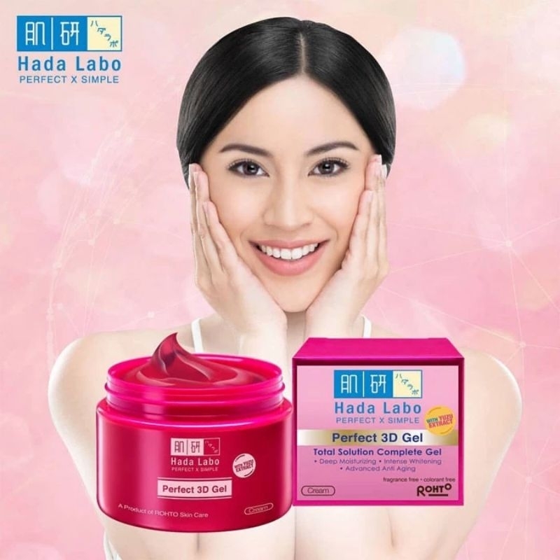 Jual (ORI SEGEL ROHTO) Hadalabo Hada Labo Perfect X Simple Perfect 3D Gel | Pelembab Primer Hada ...
