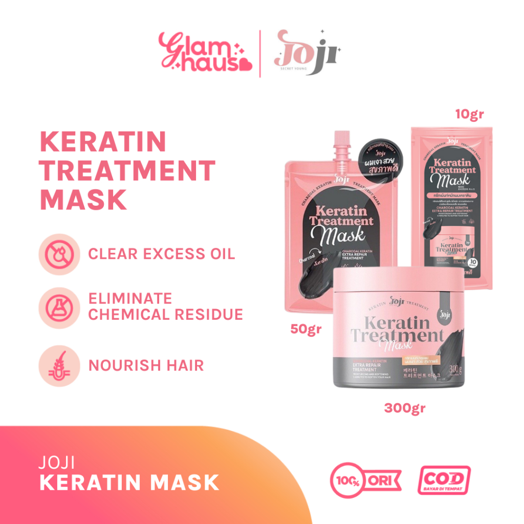Jual Joji Secret Young Keratin Hair Care Treatment Mask Charcoal ...