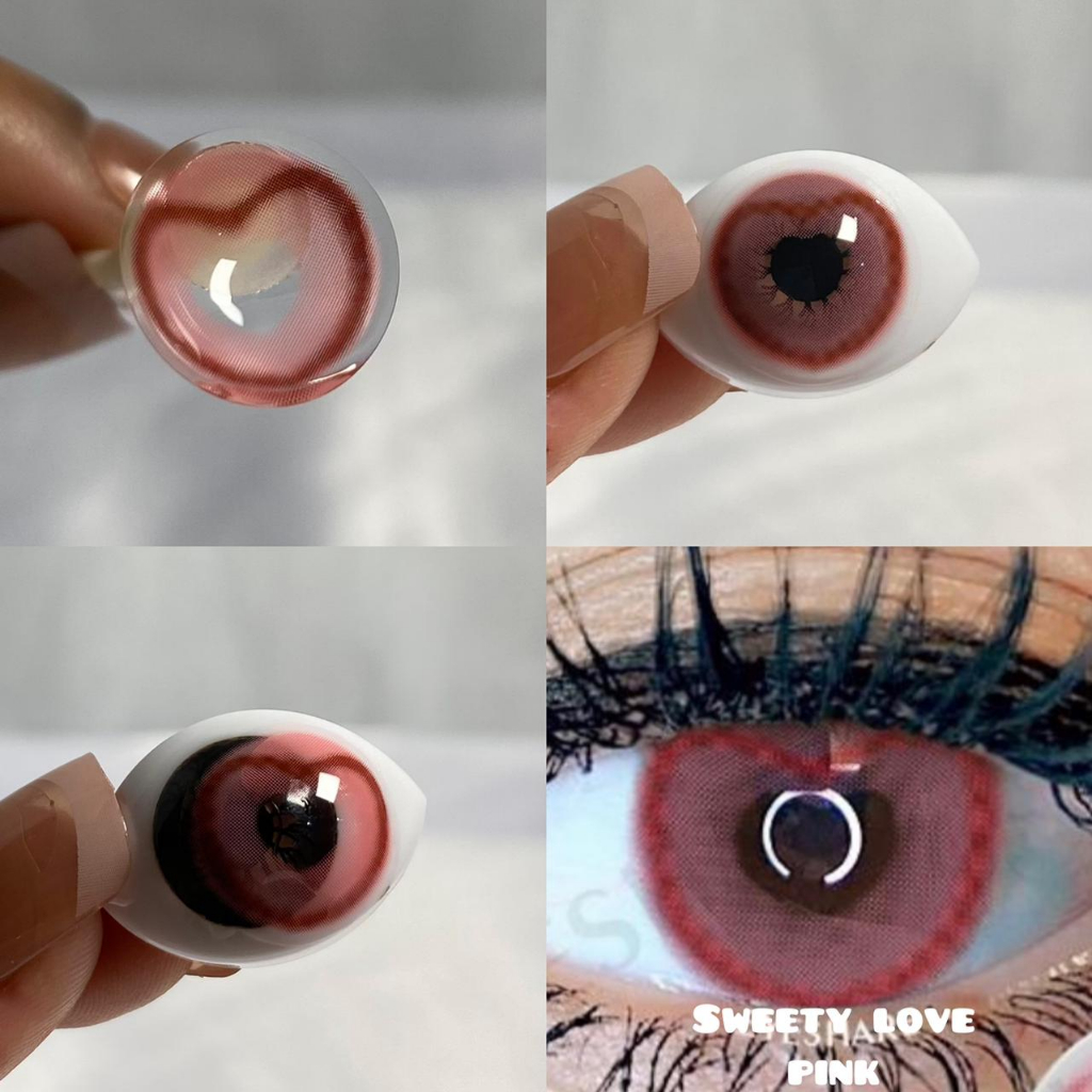 Jual Softlens love / heart / NORMAL ONLY kss-eye SWEETYLOVE PINK ...