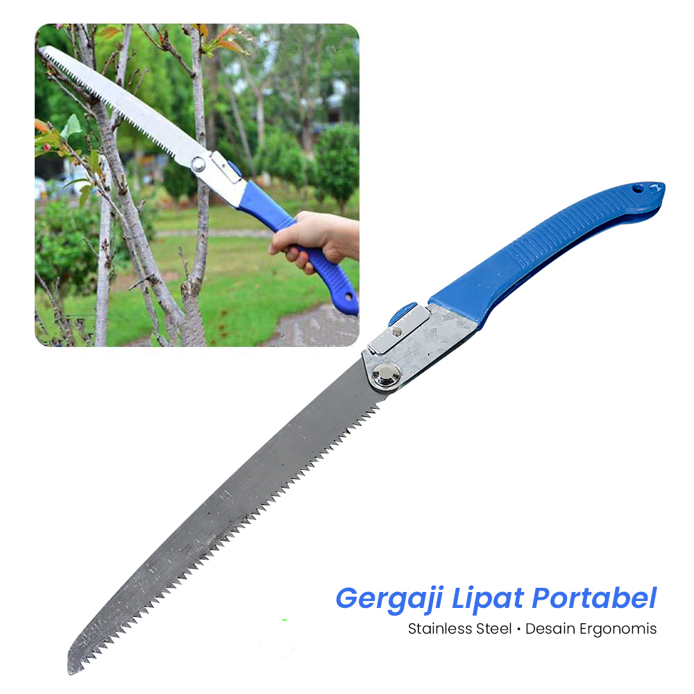 Jual Gergaji Kayu Lipat Dahan Pohon Ranting Portable Folding Hand Saw LA145 | Shopee Indonesia
