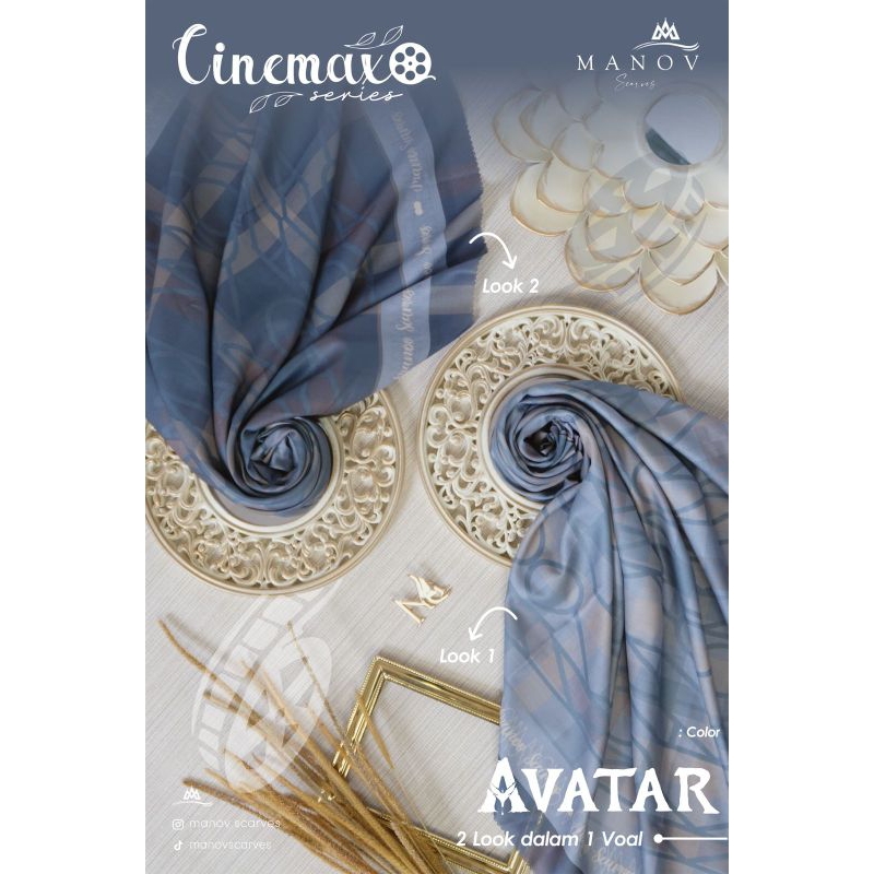 Jual Manov 2in 1 CINEMAX series || ORIGINAL || jilbab manov || manov ...